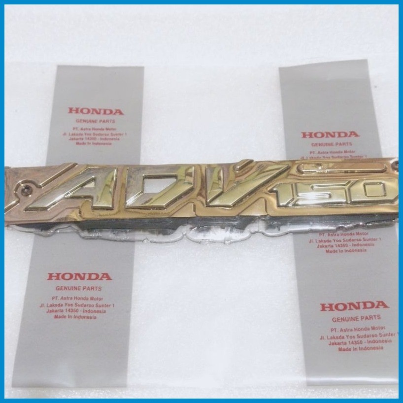 Final Price Logo emblem 3D Letters honda adv 150 gold original gold ...