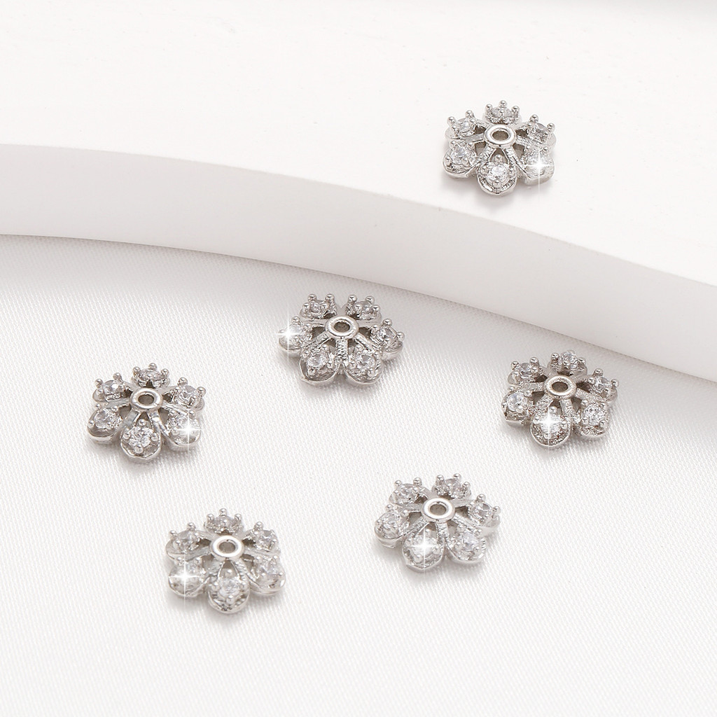 Real Gold Plated 18k Color Retention Micro-Inlaid Zircon Hollow ...