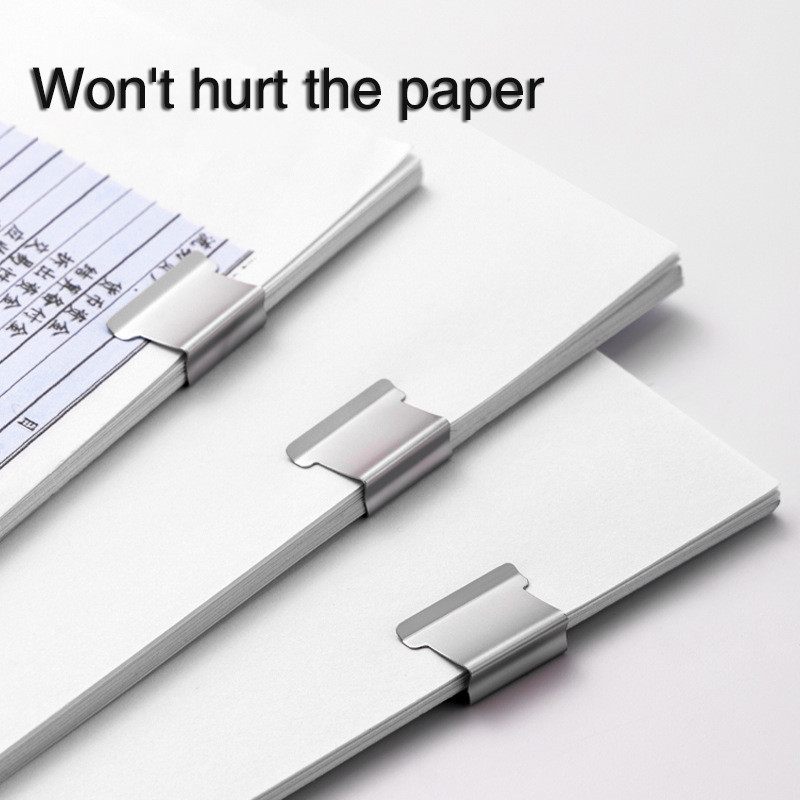 50Pcs Portable Push Clamp Exam Paper Finishing Clip Reusable Folder ...