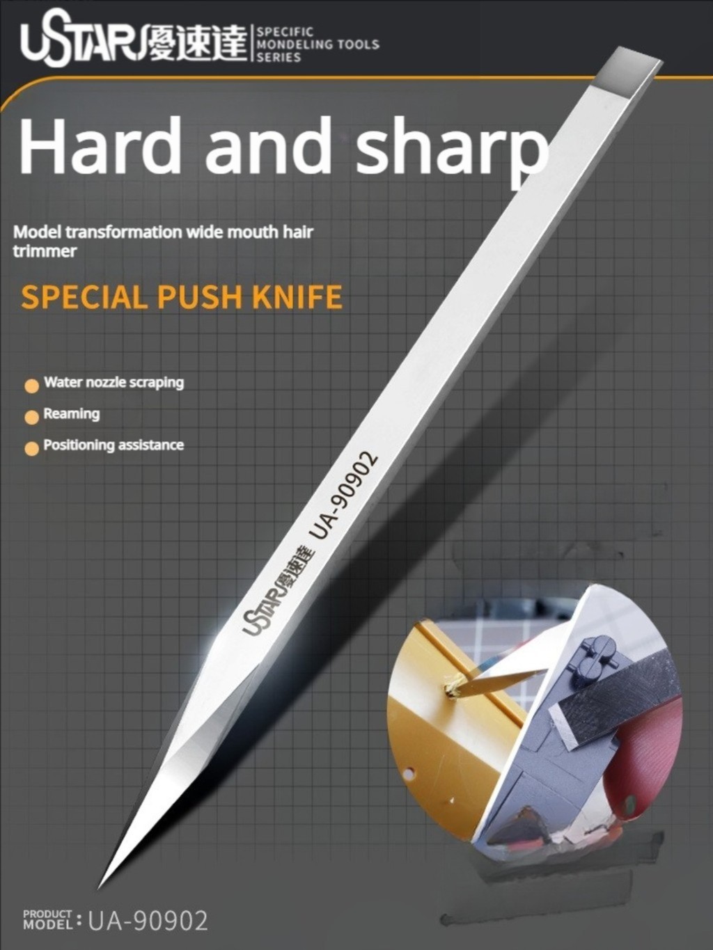 UStar 90902 Wide Push Knife Gundam Model Customization Tool Precision ...