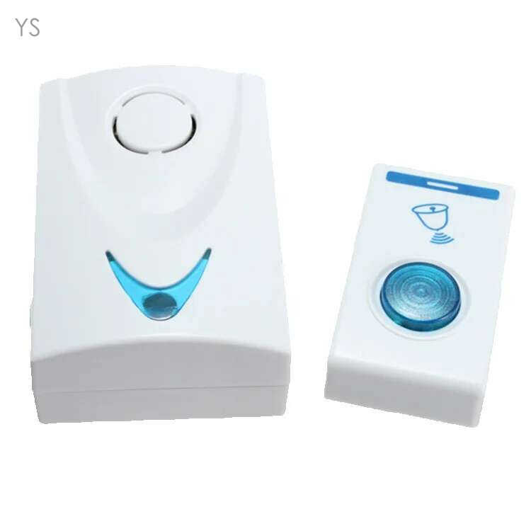 Door Wireless Bell Kit - Long Range 1 Receiver+1 Transmitter, Home Use ...
