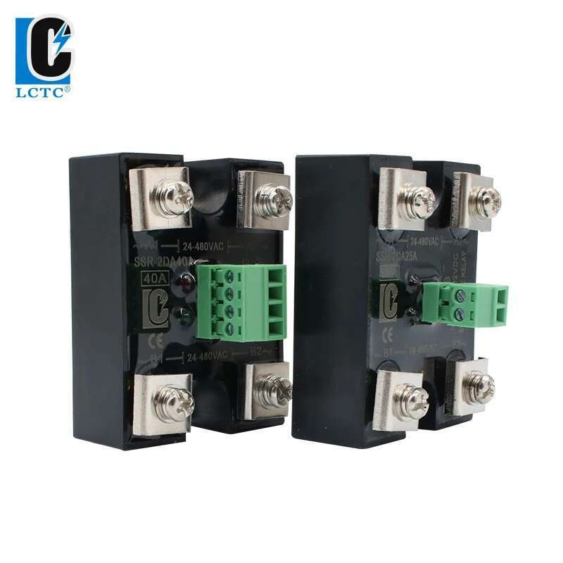 25A SSR-2DA10A 40A Dc control Ac Dual / Output Control Single Phase ...