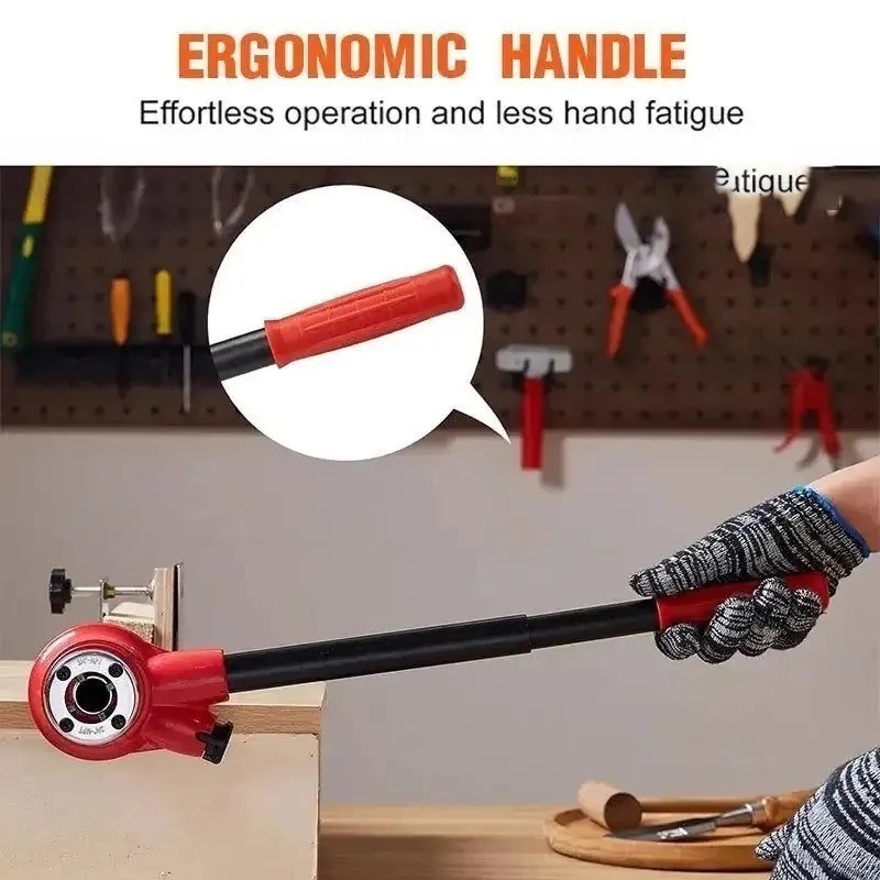 3pcs Dies Pipe Threading Kit 1/2" 3/4" 1" Inch Pipe Threader Ratchet ...