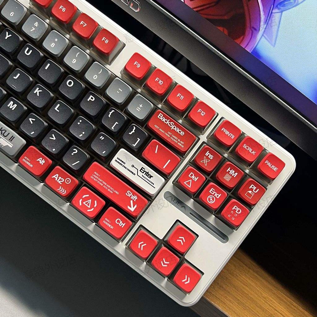 Gundam ZAKU Warriors Keycap Side-transparent Five-sided Thermal ...