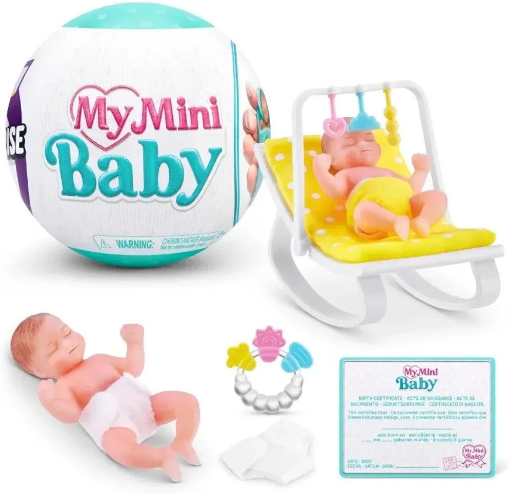 Zuru 5 Surprise Mini Brands Toys My Mini Baby Surprise Doll Cute Gift ...