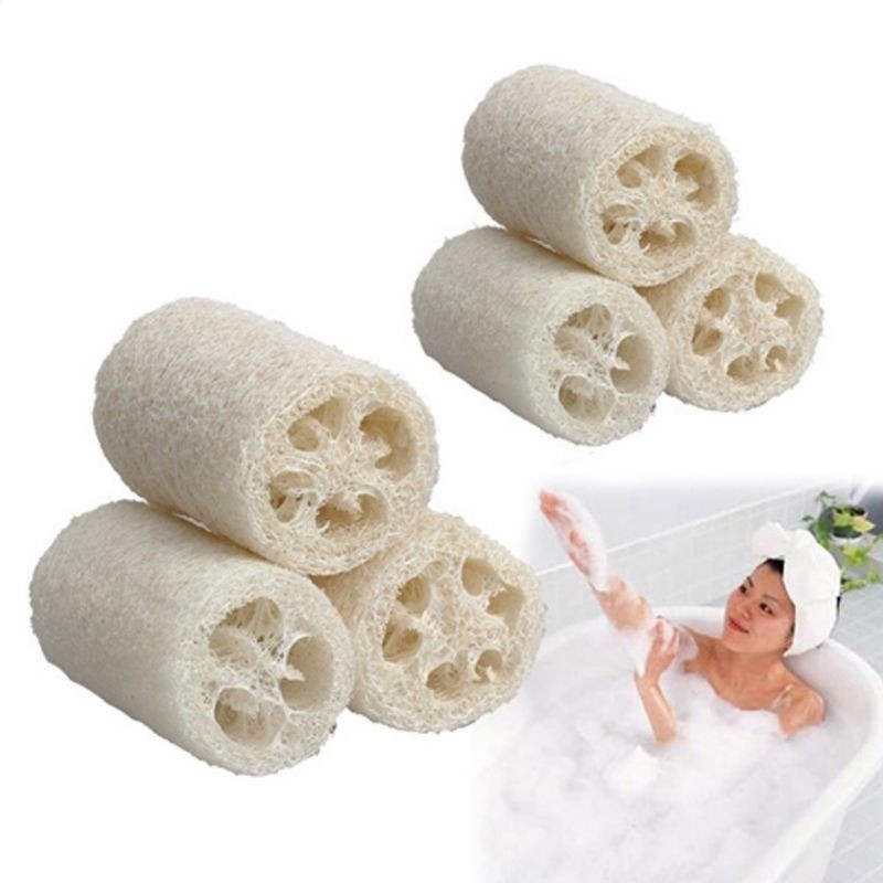 1PCS Loofah Sponge Body Scrub Natural Luffa Loofa Shower Spa Bowl Wash ...