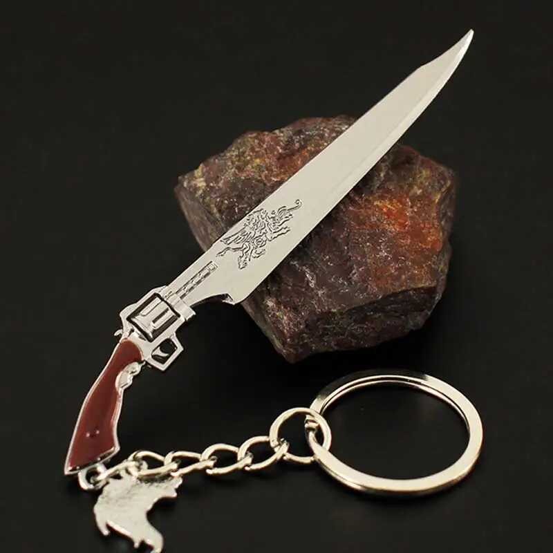078 9Cm Sy 8 Weapon Model Gun Keychain Mini Metal Katana Cosplay ...