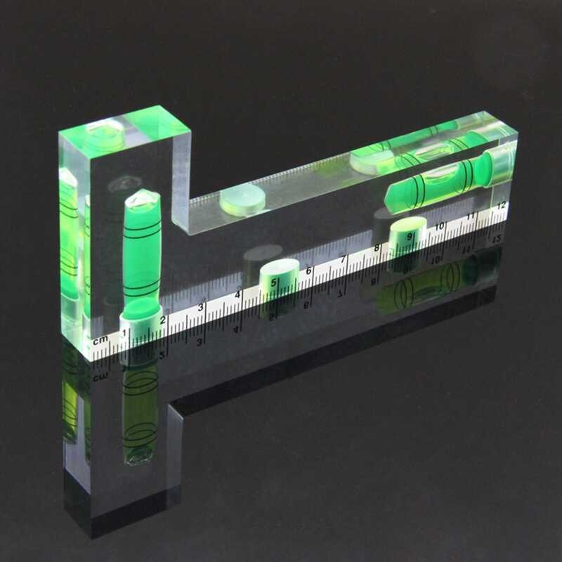 L-d c Bubble Portable Lightweight Sturdy Spirit Acrylic Level Ruler for ...