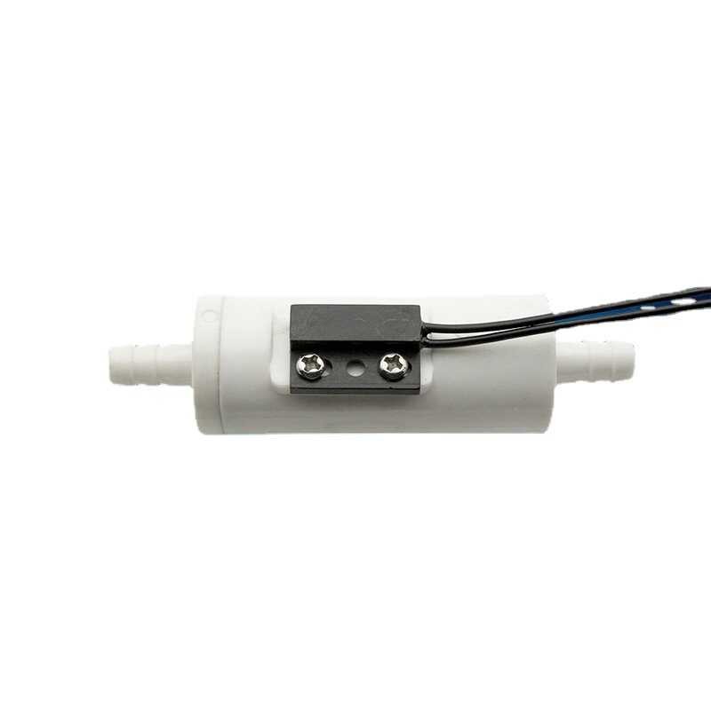The reed switch water flow sensor is made of plastic brass material and ...
