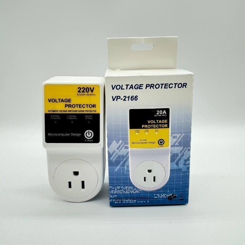 220V Power on Delay Voltage/Power Surge Protector 3500W 20A Automatic Voltage Switcher Surge ...