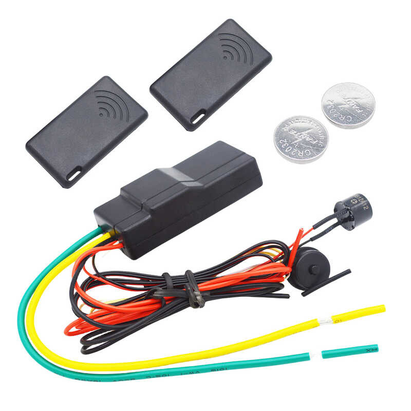 12V Intelligent Secret Anti-Hijacking 2.4Ghz RFID Engine Dark Security ...