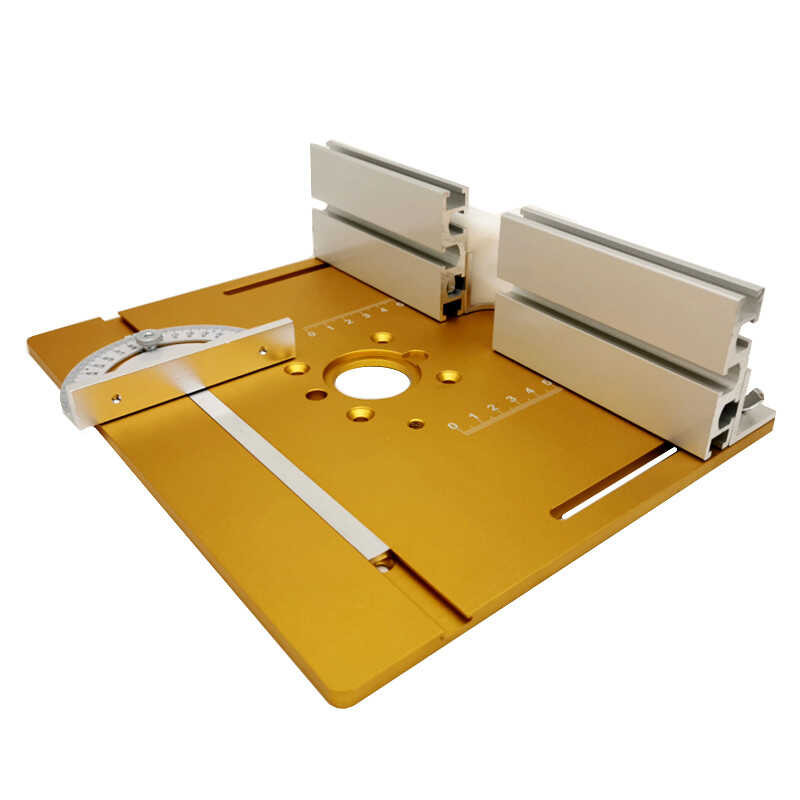 Insert Router Plate Wooorking Benches Table Saw With Miter Gauge Guide ...