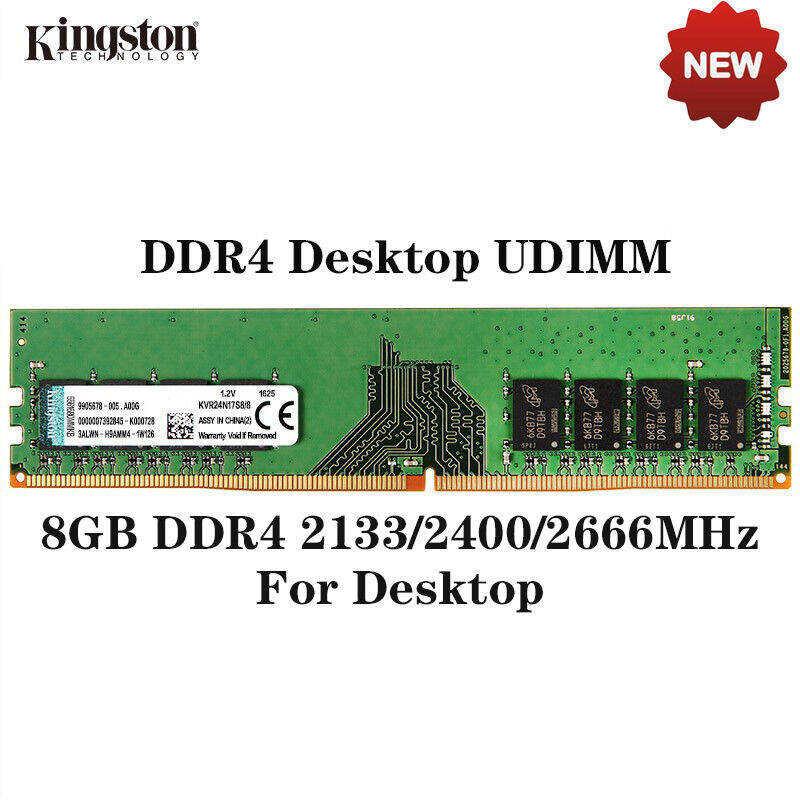 Ram Ddr4 Kingston 4Gb 8Gb 16Gb 2133Mhz 2400Mhz 2666Mhz 3200Mhz 1.2V 1Rx8 Dimm Desktop Memory ...