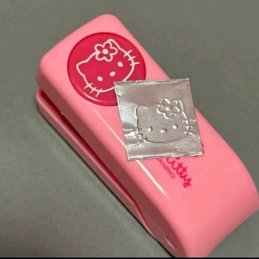 Hello Kitty Sticker Embosser Cute Cartoon Kitten Diary Scrapbook ...