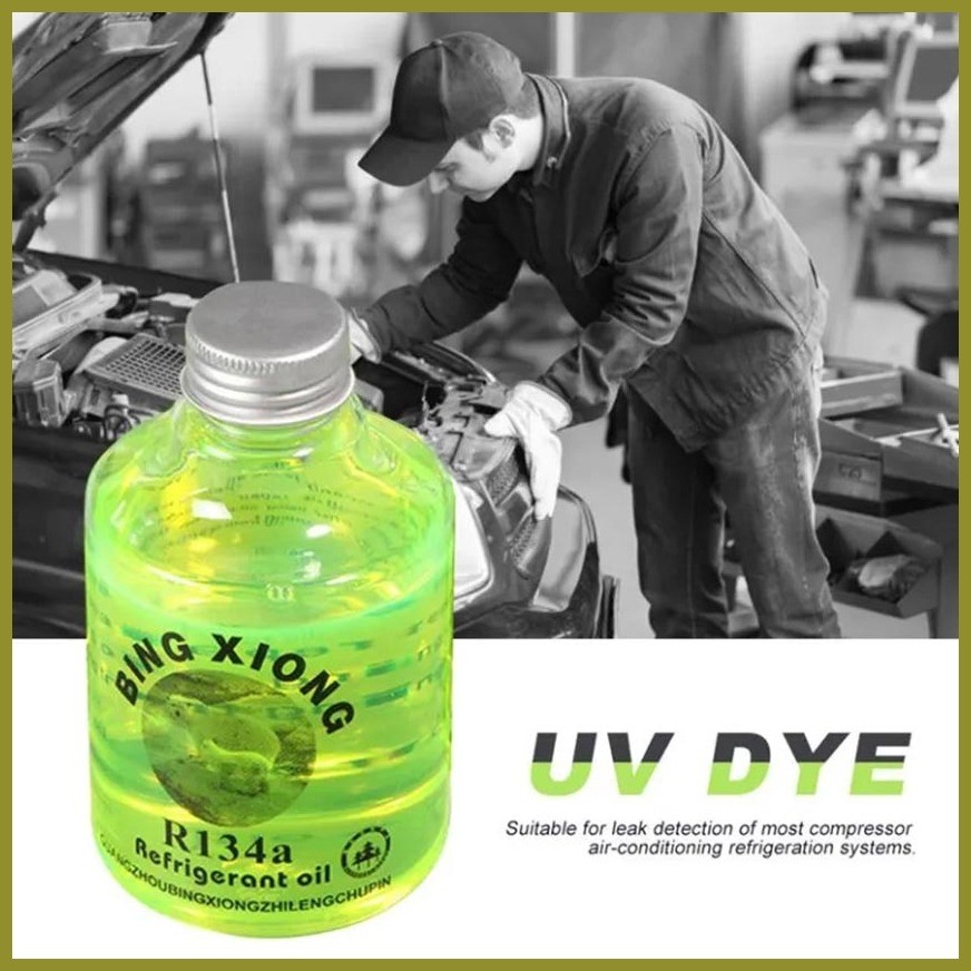 134A Refrigerant Oil Leak Detector Test UV Dye Agent Automotive Leak ...