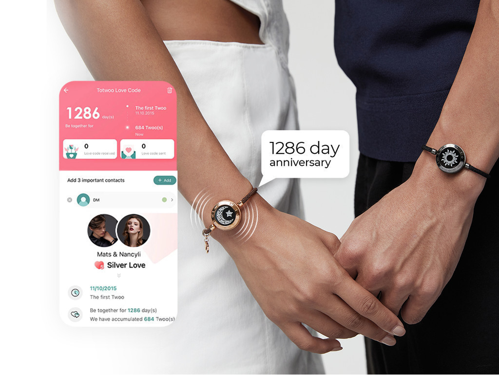 TOTWOO Touch Bracelets Long Distance Bracelets for LDR Couples/Regalo ...