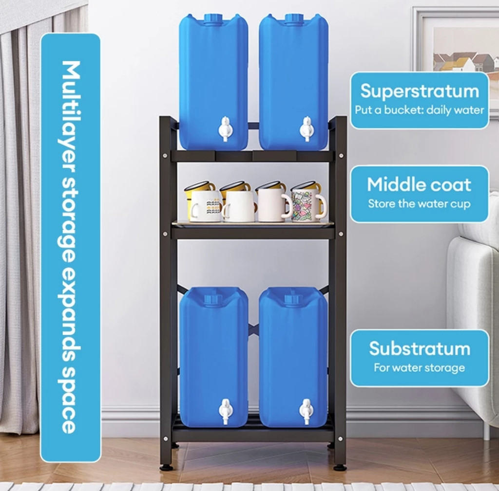 Water Gallon Rack Stand 2 Layer 3 Layer Mineral Water Dispenser Rack ...