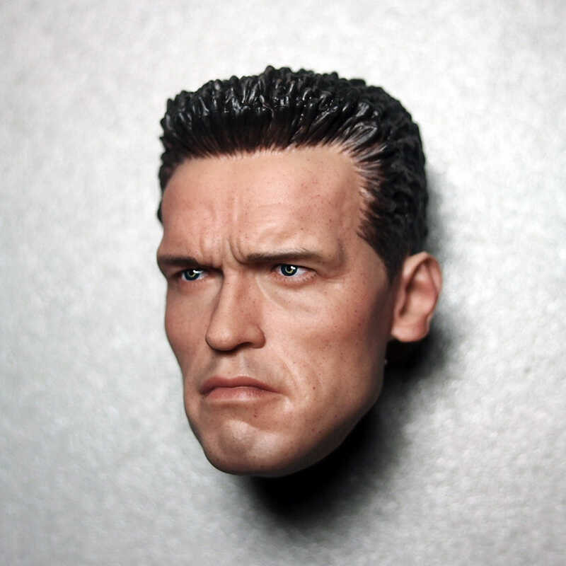 Terminator Doll 1/6 Model Arno Male Head Carving Can Be Paired With M34 ...