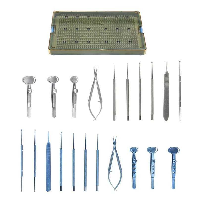 Autoclavable Chalazion Curette Set With Sterilization Tray Ophthalmic ...