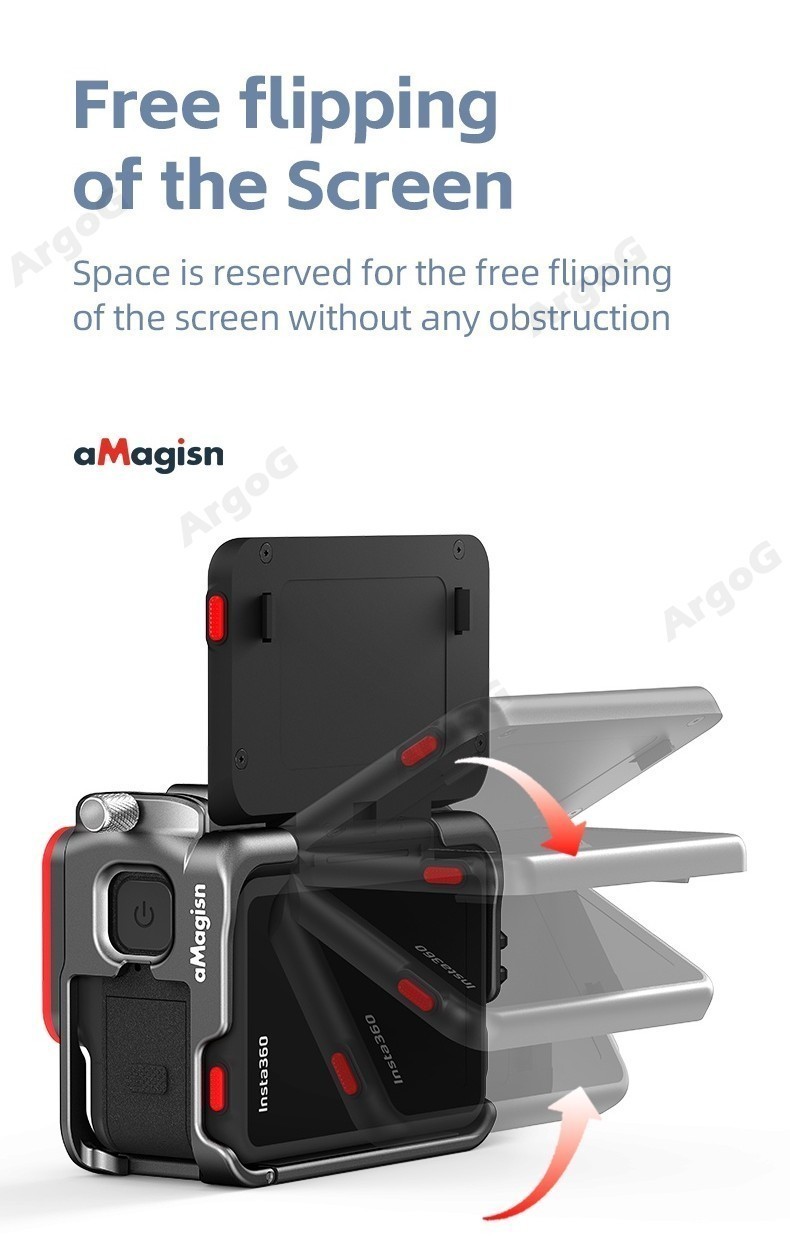 aMagisn Aluminum Frame Cage for Insta360 Ace Pro 2 / Ace Pro / Ace ...