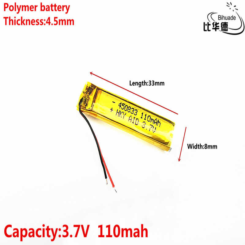 Liter f74 battery Good Qulity 3.7V,110mAH 450833 Polymer lithium ion ...