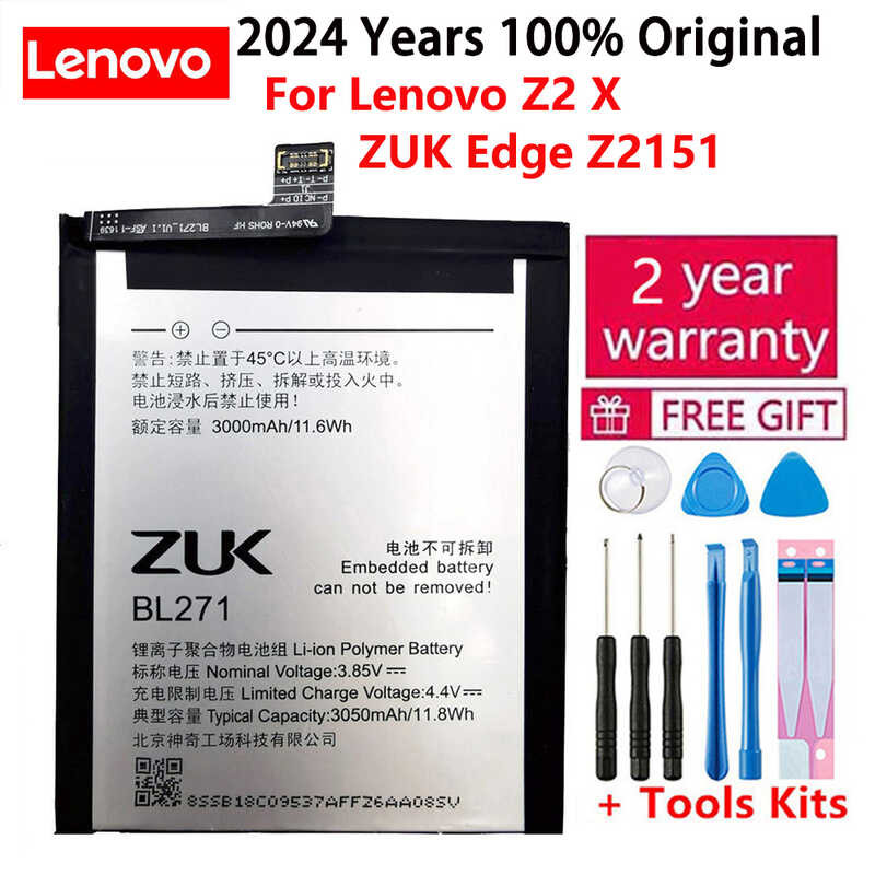100% Original Battery Bl271 For Lenovo Z2 X/ ZUK Edge Z2151 Akku Li-Ion ...