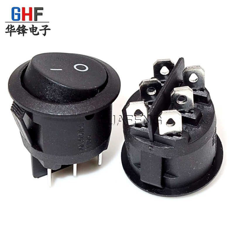 2nd gear boat type switch with 22mm hole, seesaw power switch, 6-pin ...