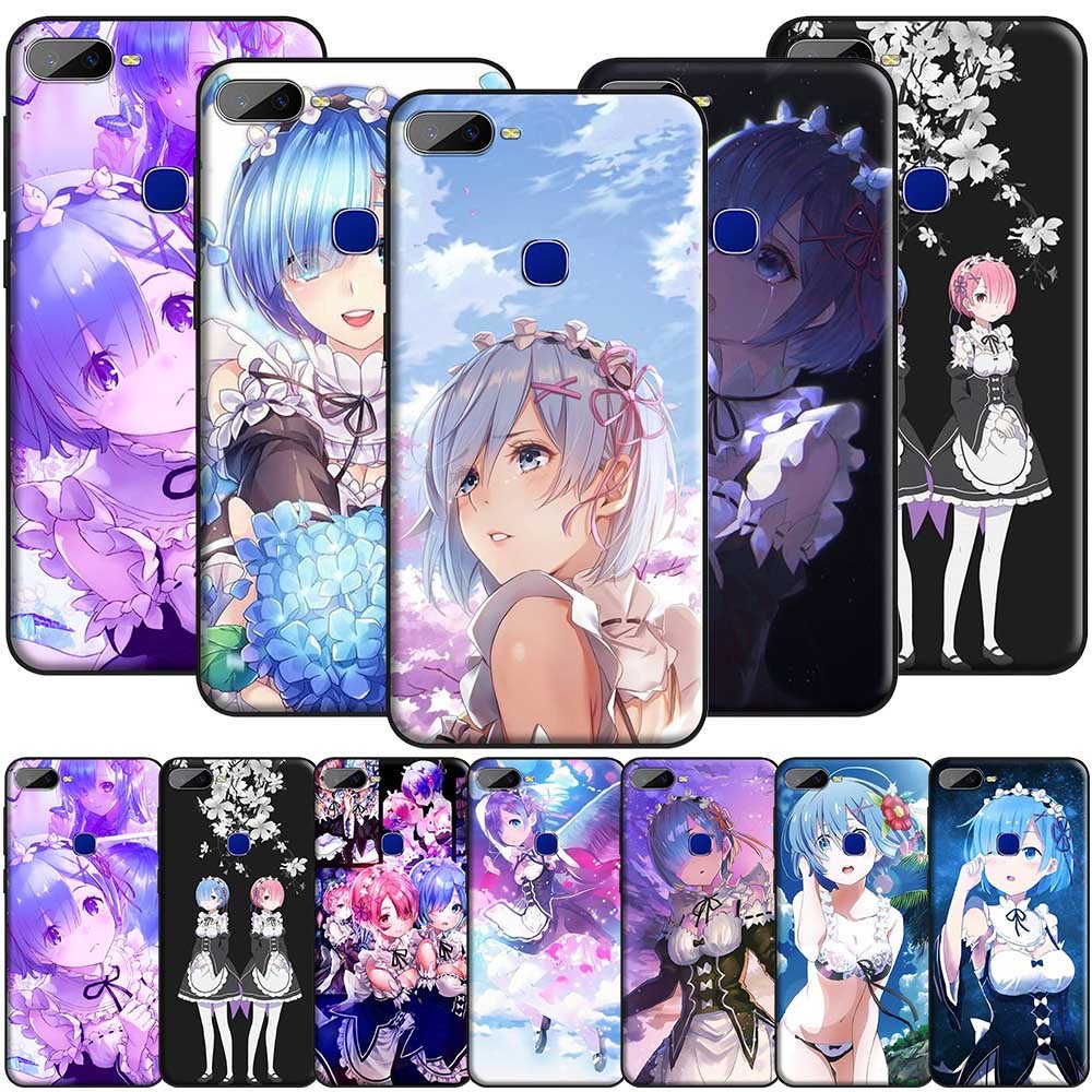 Anime Re Zero Rem Silicone Soft Case for OPPO A3 A40 A60 A5S A7 A3S A5 ...