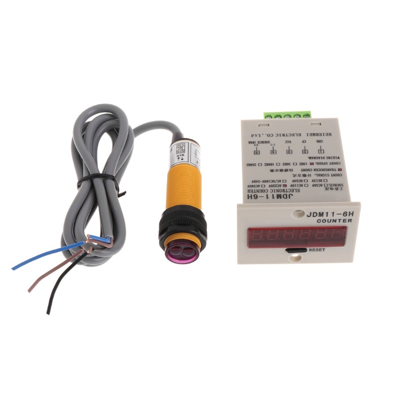 in stock 6-Digit LED Display 1-999999 Counter Adjustable NPN ...