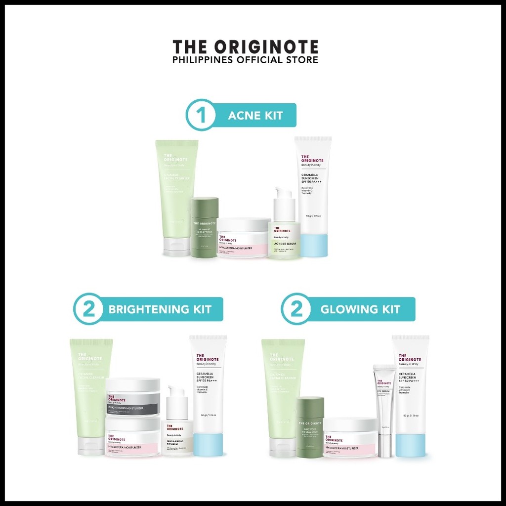 [SPECIAL BUNDLE 5in1] The Originote Skincare Set ACNE KIT-BRIGHTENING ...