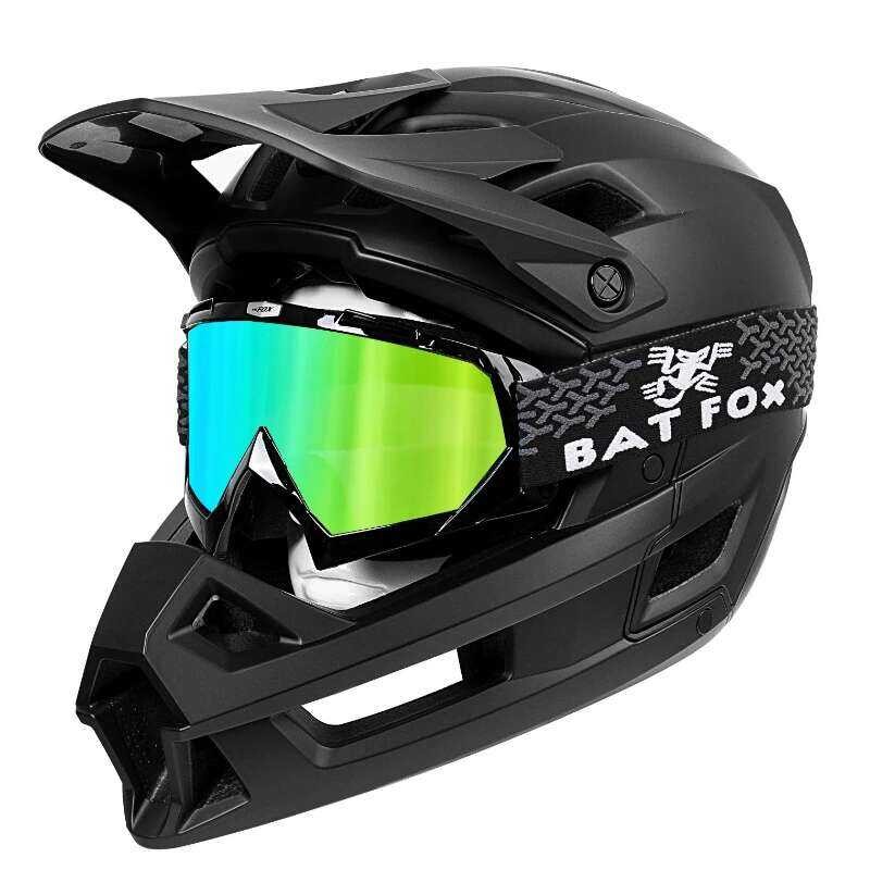 GILLE FF BATFOX Full Face Downhill Mountain Bike Helmet Off Road MTB E ...