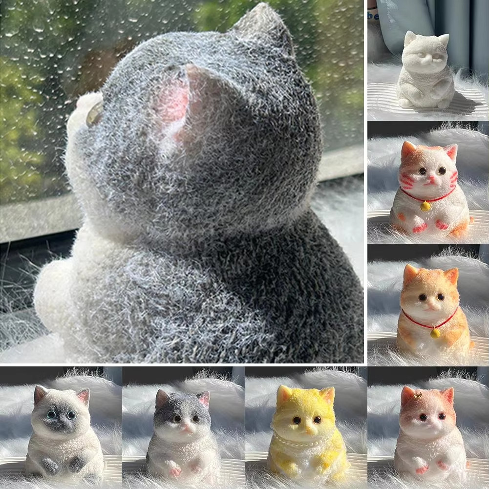 Slow Rebound Sticky Fat Cat Pinching Finger Toy Animal Cartoon ...