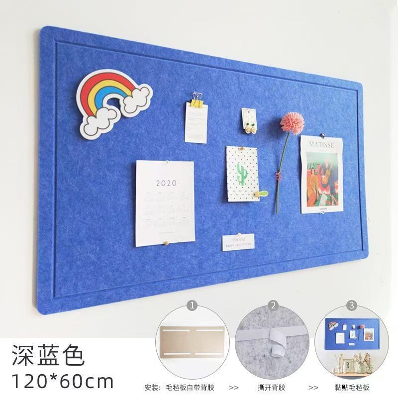 Living Room Photo Wall Colorful Felt Board Cork Board Message Board ...