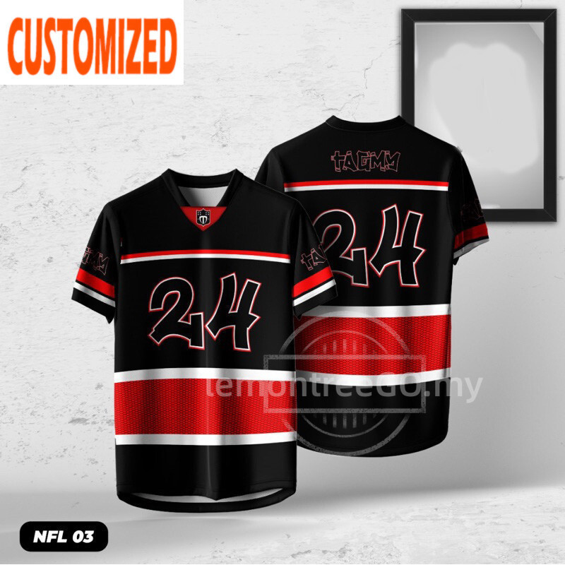 Nfl Jersey Custom Plain Sublimation Jersey Design Printing 2025 Nfl New ...