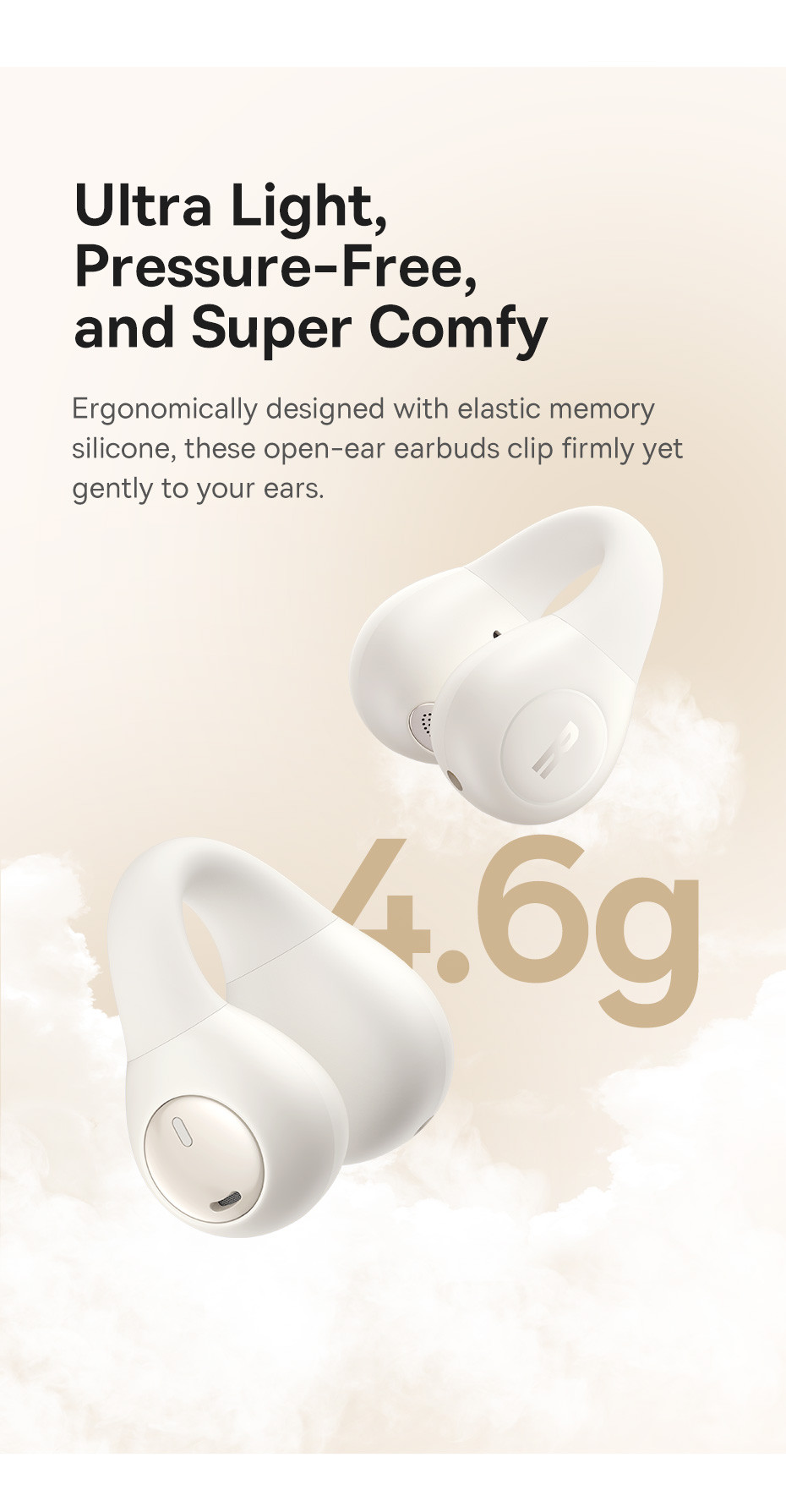 Baseus Bass 15 Clip Open-Ear TWS Earbuds Wireless Earphone Bluetooth 5. ...