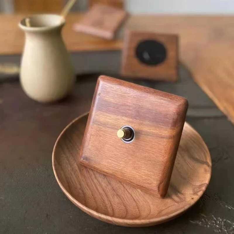 Wall Embedded Panel Wood Switch Socket, Eu Ru Fr Socket Power Outlet, 1 ...