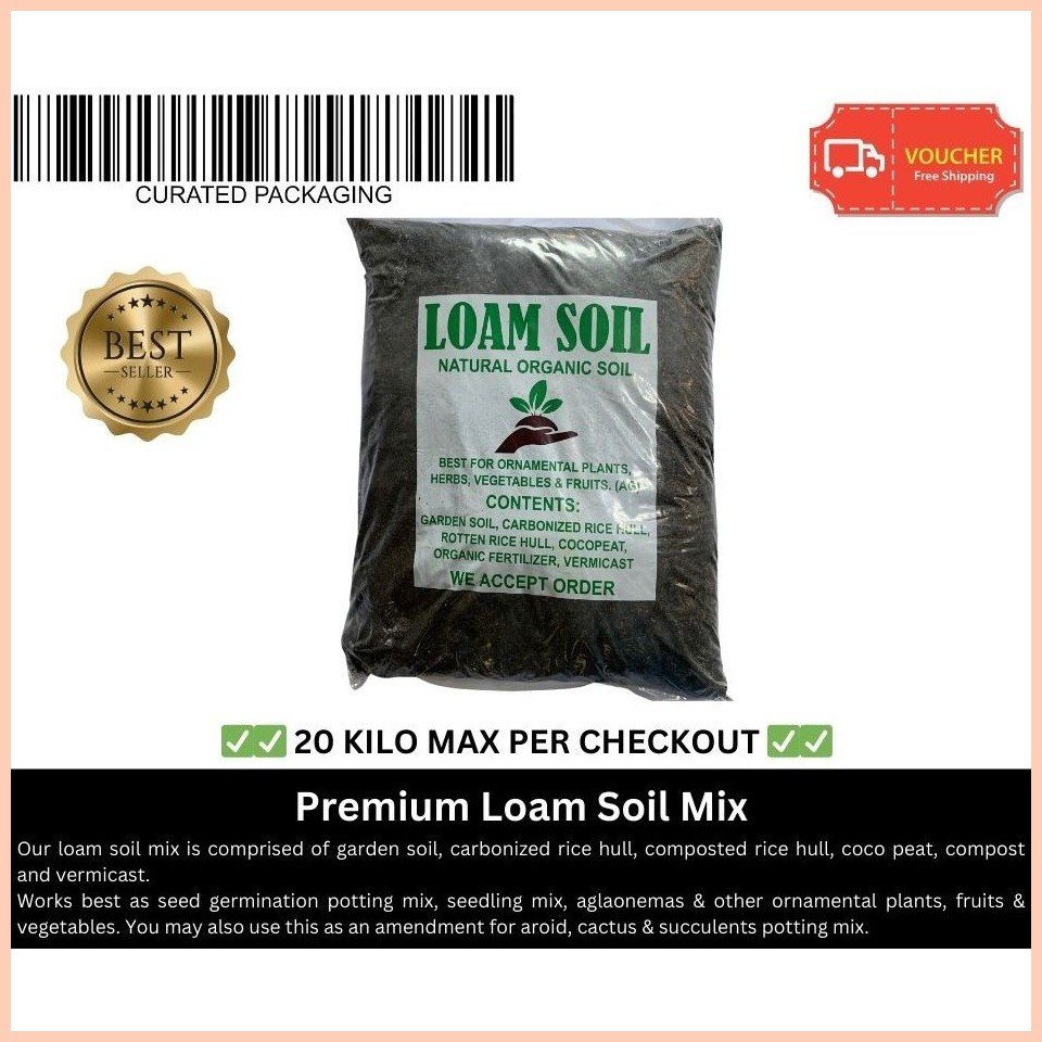 ♨ Premium Loam Soil Mix by Curated Plants: 2 BIG BAG MAX CHECKOUT ...