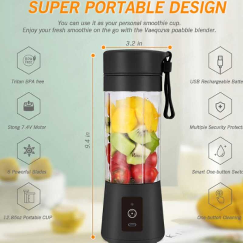 Portable Blender Food Processor Mini Single Screw Juicer Squeeze ...