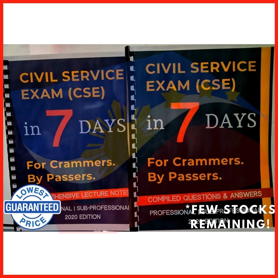 ۩ 2-IN-1 Civil Service Exam (CSE) 2022 Ultimate Reviewer (Lecture Notes ...