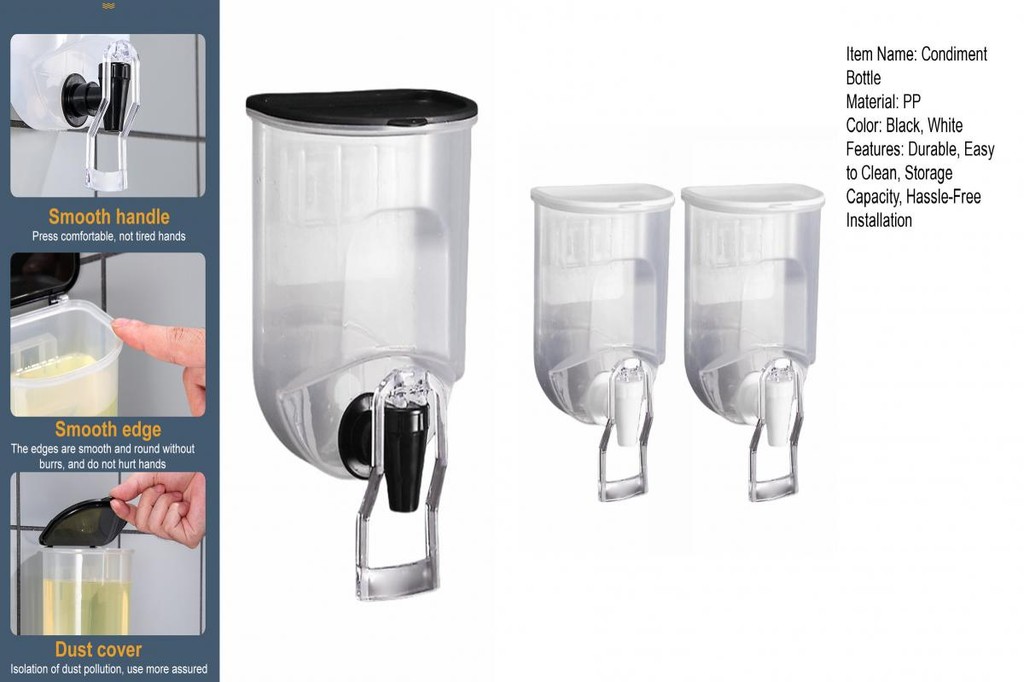 /LO/ Condiment Bottle for Kitchen Easy-to-clean Oil Storage Solution ...