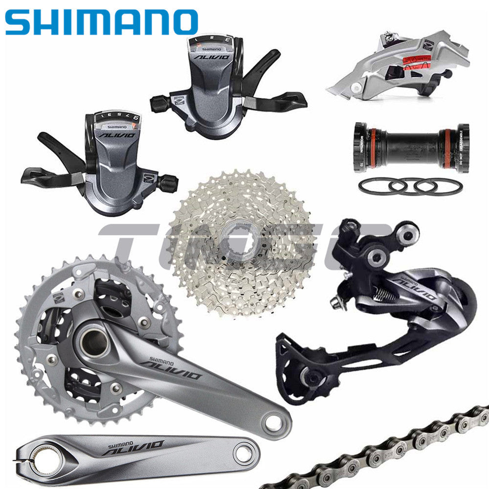 Shimano Alivio M4000 MTB Bike 3×9 Speed Groupset FC-M4050 Hollowtec ...