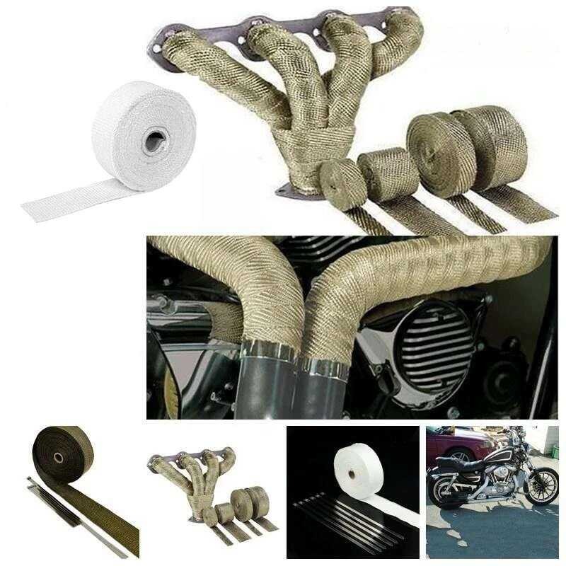 Motorcycle F2 Exhaust Pipe Modified Insulation Trcal Glass Fiber Heat ...