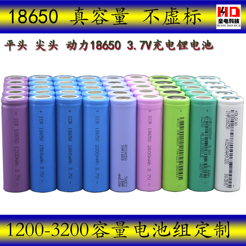 Real standard flat head pointed tip Lithium battery pack, power bank ...