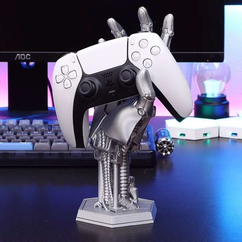 Hand Cyberpunk Statue Robotic 3D Painted Game Controller Stand port ...
