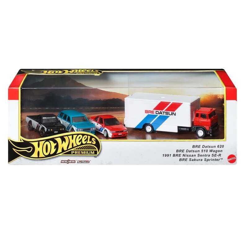 2025 Hot Wheels Premium BRE Datsun Racing 4 Cars Set BRE Datsun 620 ...