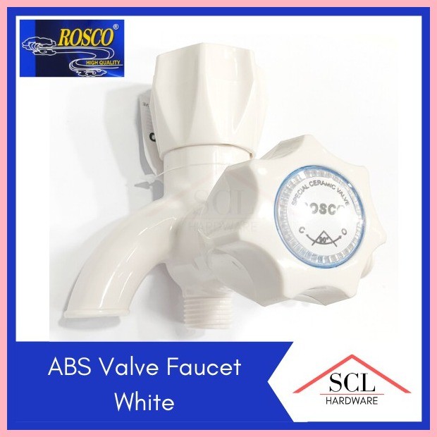 卍 ROSCO ABS Valve Faucet White | Shopee Philippines