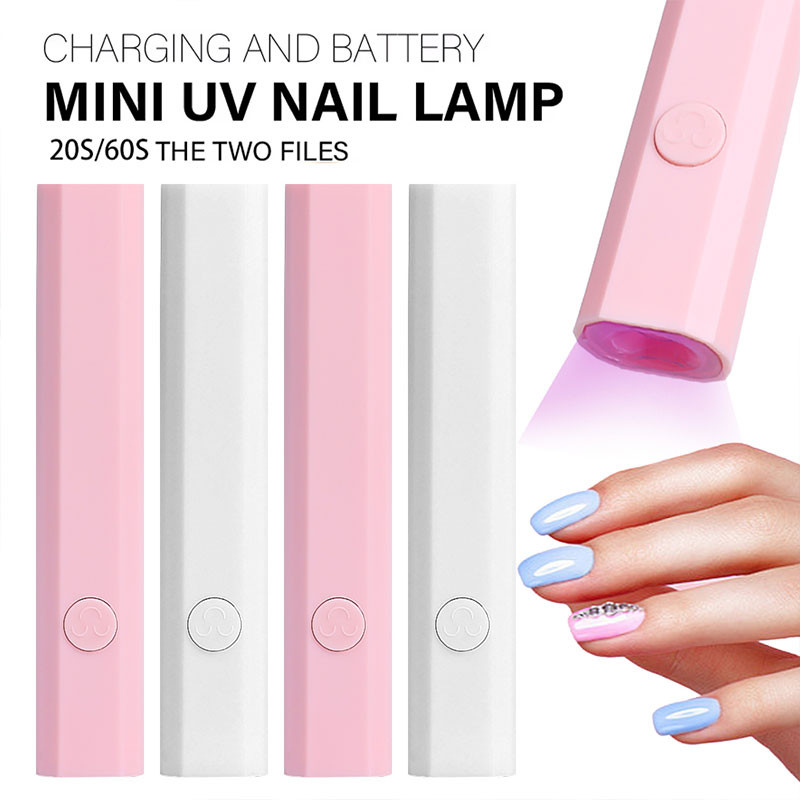 Mini LED Rechargeable Nail Lamp / Portable Manicure Nail Lamps Pen ...