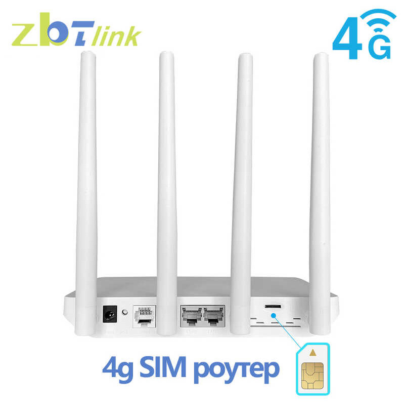 4G Router Zbtk WI FI SIM Card Ec200aeuha Modem 2.4Ghz 4Ghz Dual Band ...