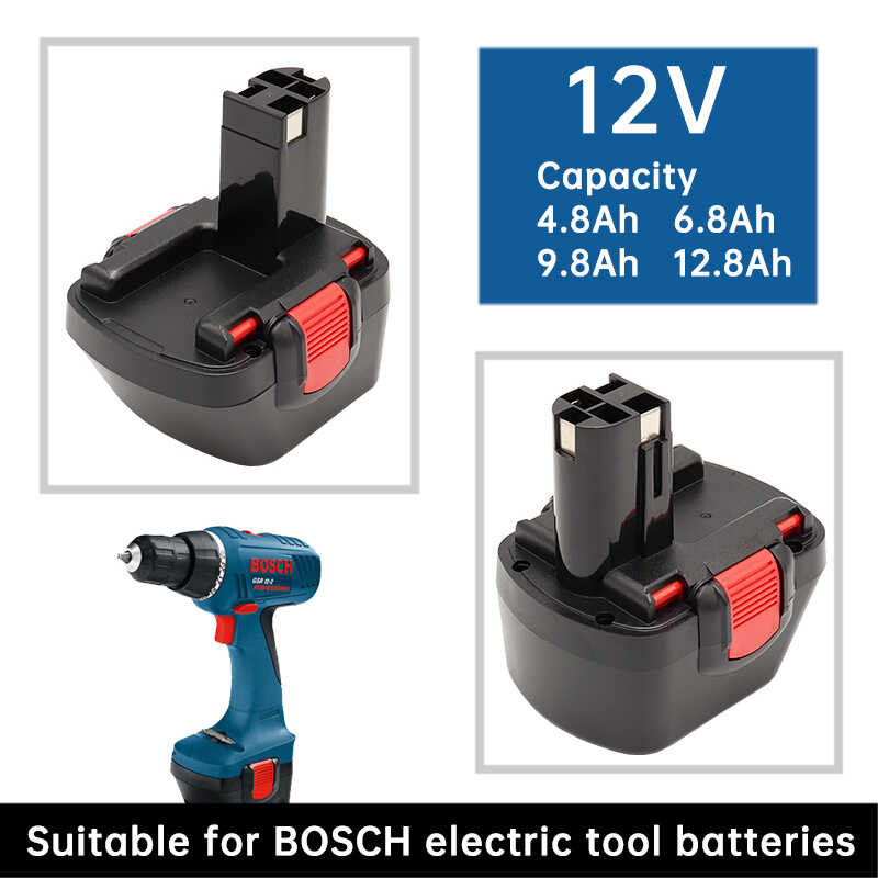 O 5 Para Sa Bosch 12V 12800Mah PSR Rechargeable Battery 12V 12.8Ah AHS ...