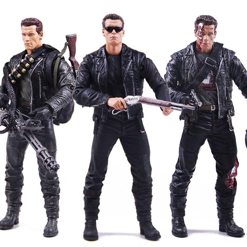 NECA 7-inch Terminator 2 T800 Schwarzenegger Action Figure Doll Hand ...